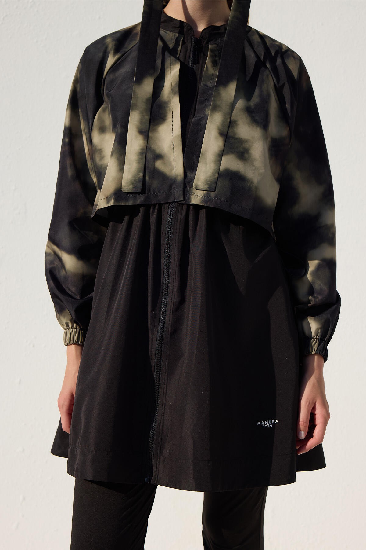 WINDBREATHING 3-PIECE HIJAB SWIMSUIT SET FLU BATTERY