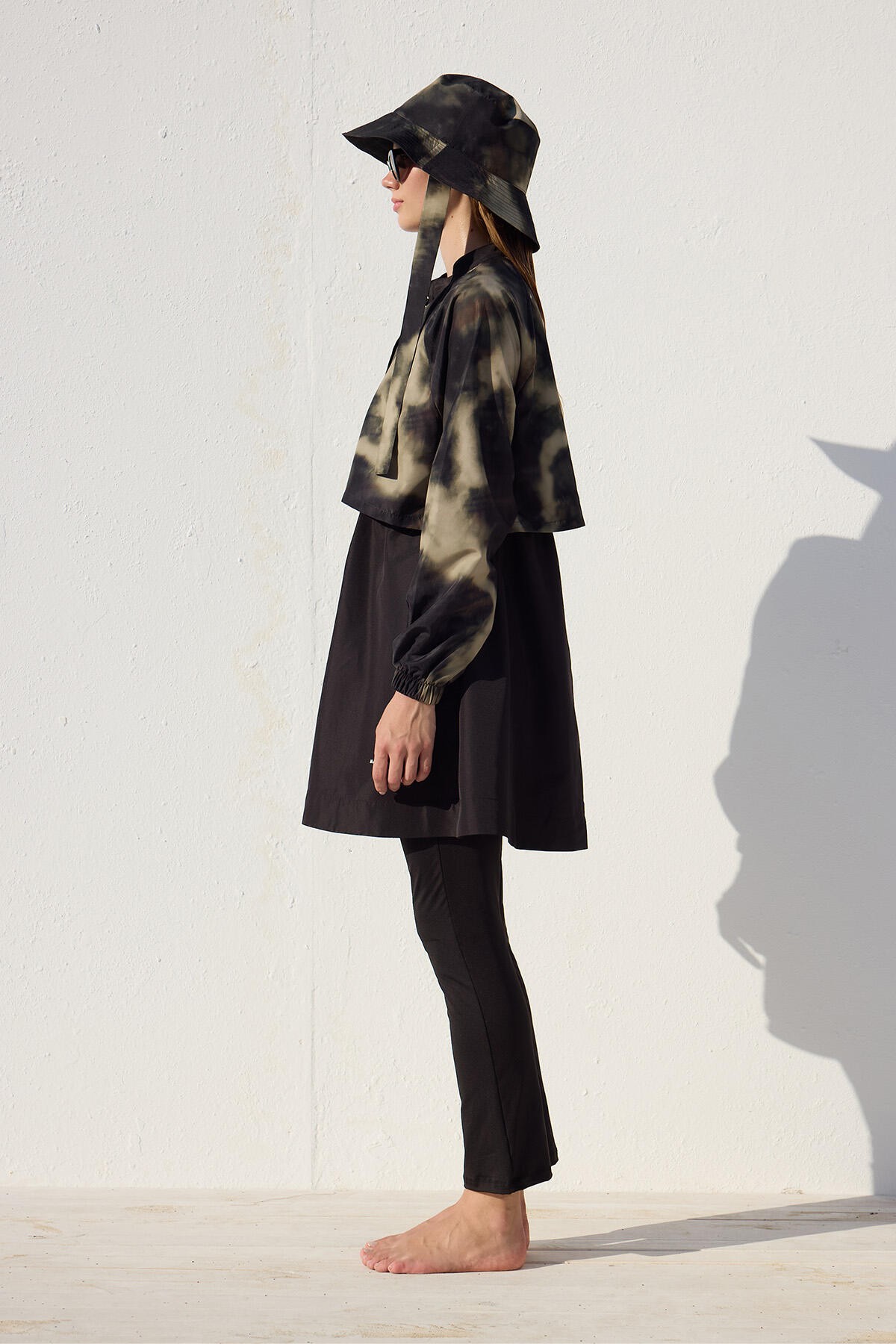 WINDBREATHING 3-PIECE HIJAB SWIMSUIT SET FLU BATTERY