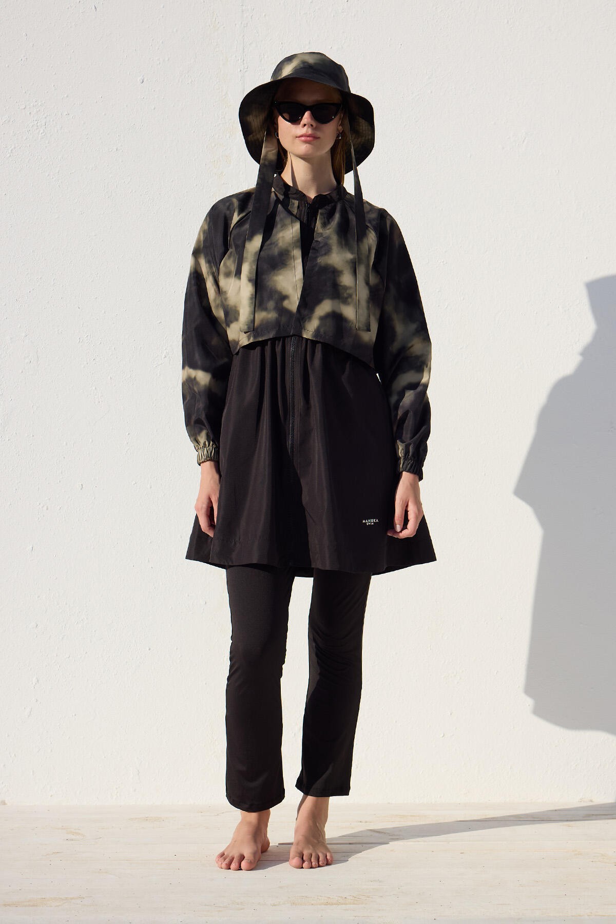 WINDBREATHING 3-PIECE HIJAB SWIMSUIT SET FLU BATTERY