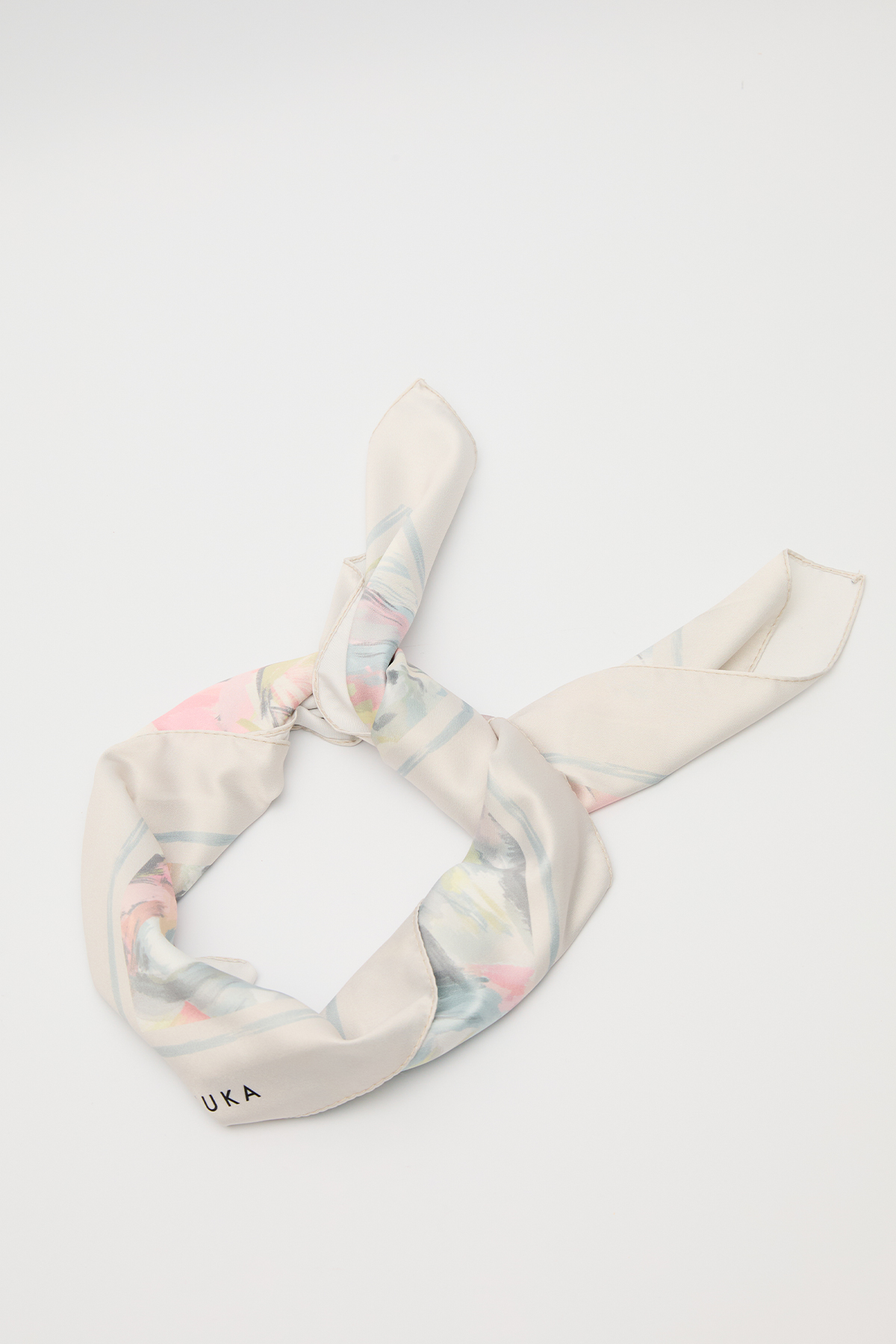 DESENLİ SATEN FULAR SOFIA- YEŞİL | Manuka