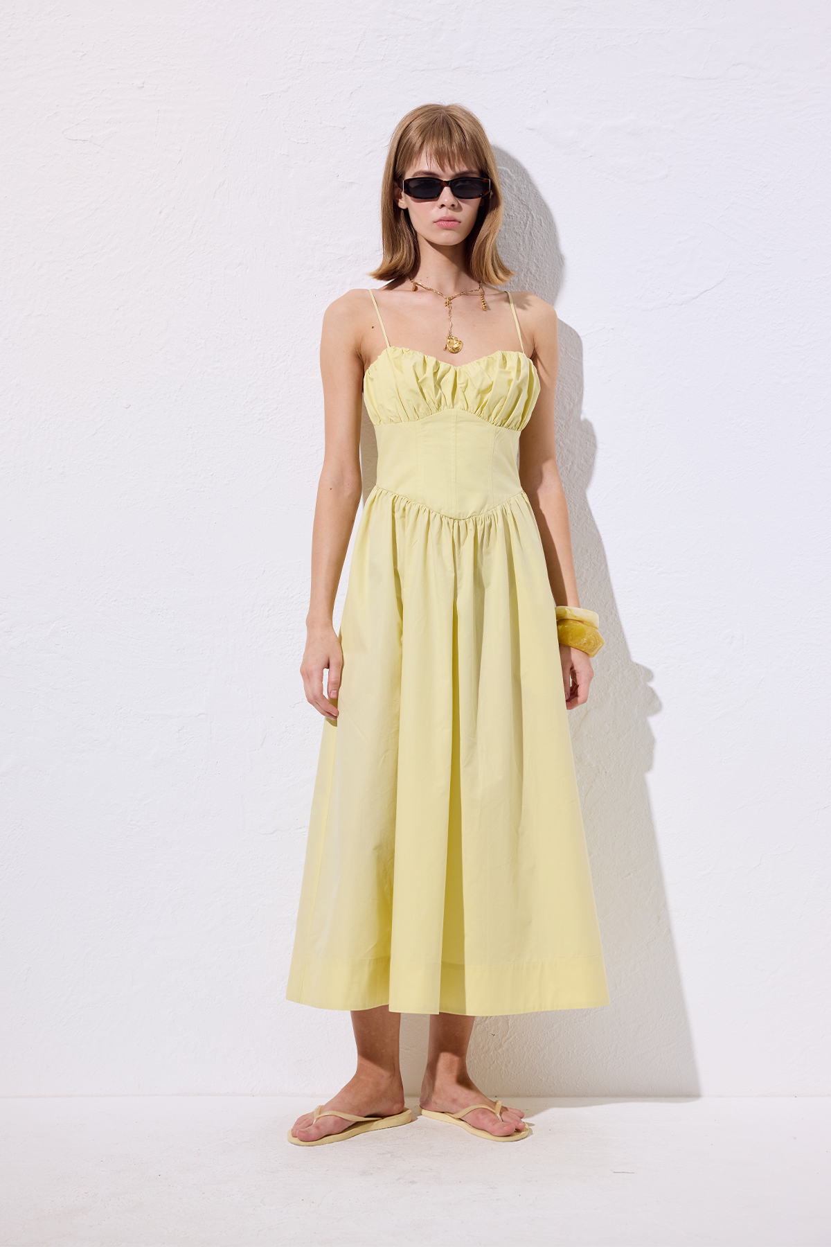 RUCHED CORSET DRESS | Manuka